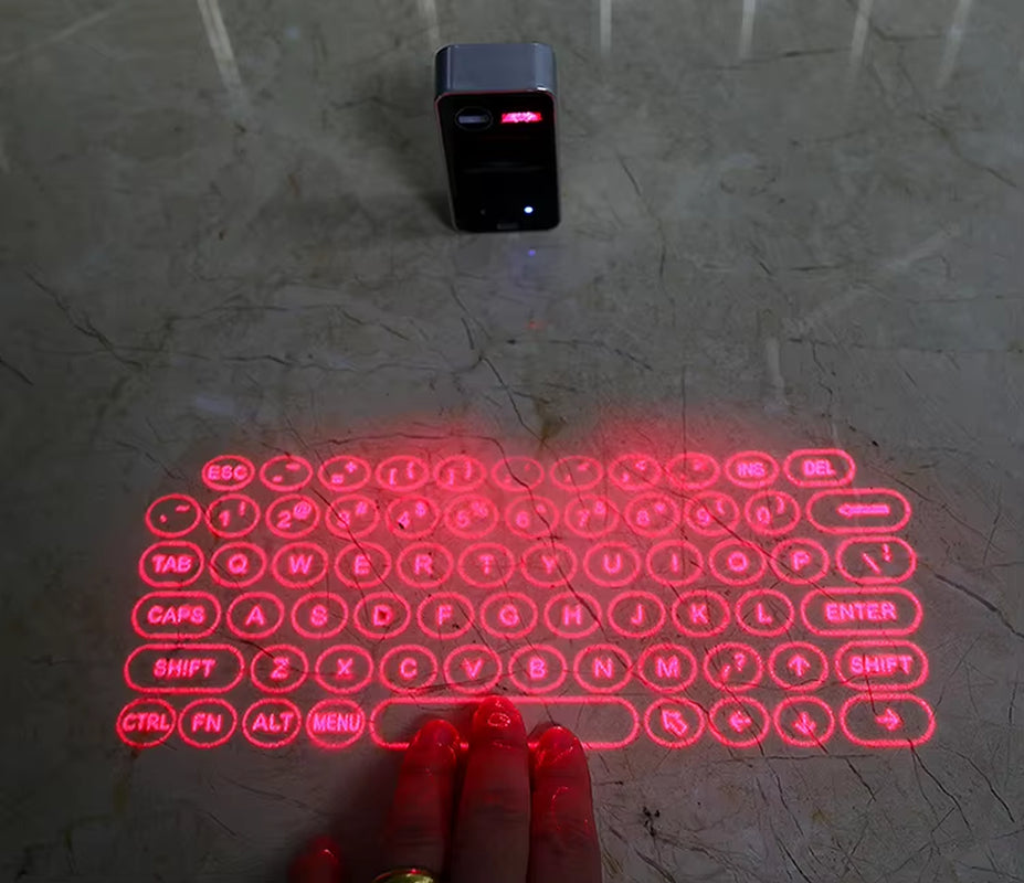 Mini Wireless Laser Projection Keyboard Bluetooth Virtual Keyboard & M ...